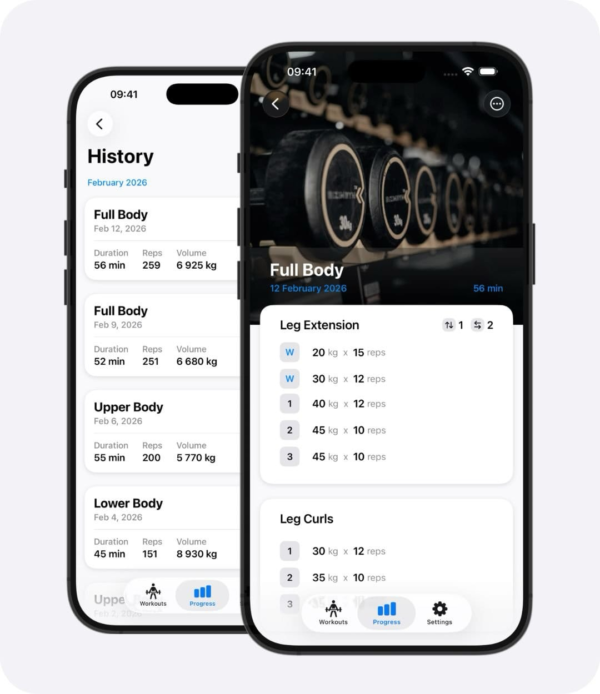 Free Workout & Exercise Tracker for iOS | Weights app 💪
